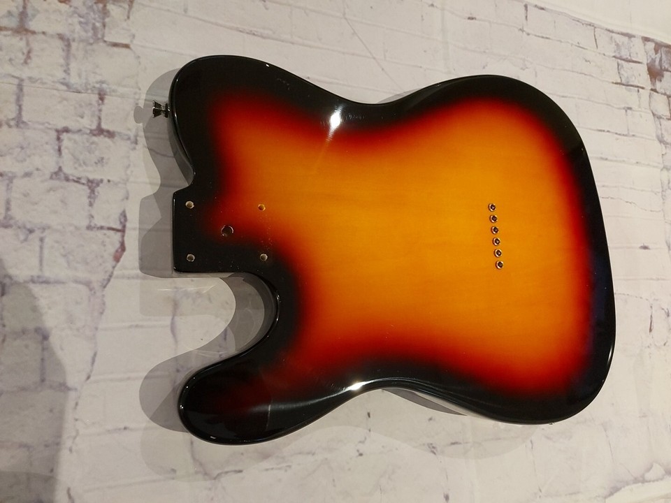 NEW LOADED Thinline Tele BODY Telecaster SUNBURST / WHITE PICKGUARD. HH ...