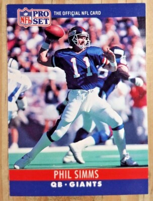 1990 PRO SET PHIL SIMMS CARD#230 NR-MINT NEW YORK GIANTS MOREHEAD STATE ...
