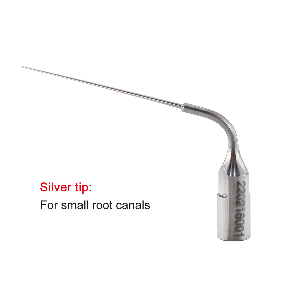 2Pc Dental Ultra Ultrasonic Irrigation Tips Tip Silver Soft Tip Eight ...