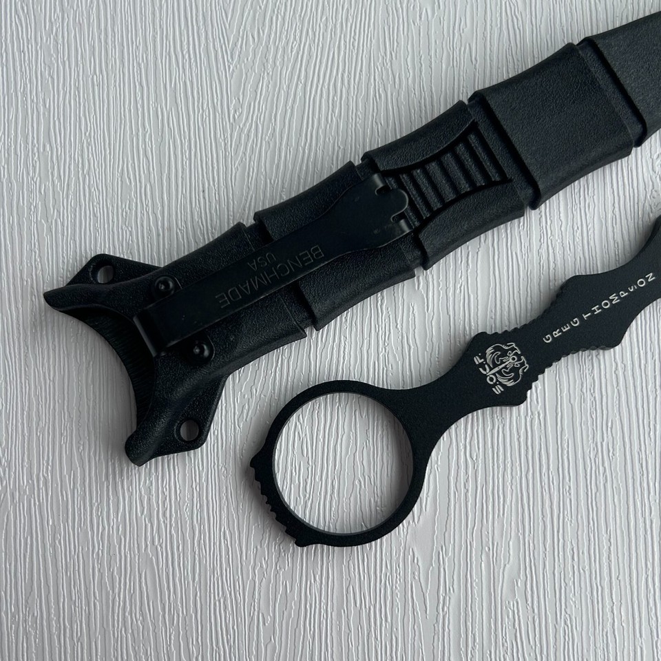 Benchmade SOCP Dagger 176BK Fixed Blade Knife, Coated Finish, Black ...