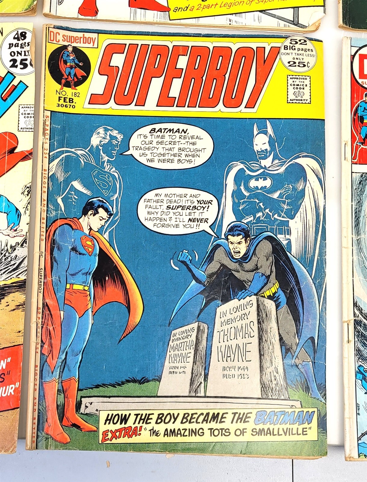 6 - 1970's DC Comics Giant Superboy Superman #165 #177 #178 #179 #182 ...