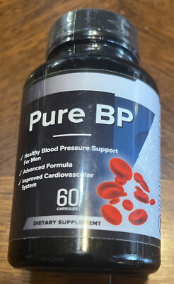 Pure BP Healthy Blood Pressure Support for Men, advanced Formula,60 ...