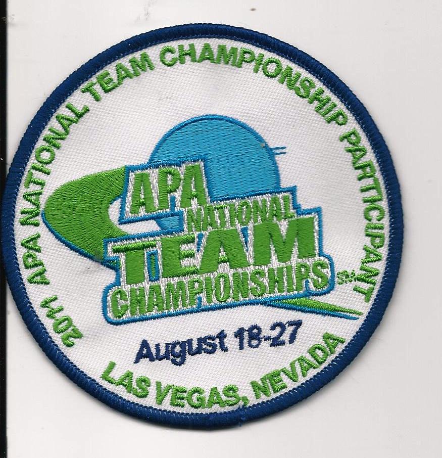 APA POOL LEAGUE 2011 NATIONAL TEAM CHAMPIONSHIP PATCH | eBay