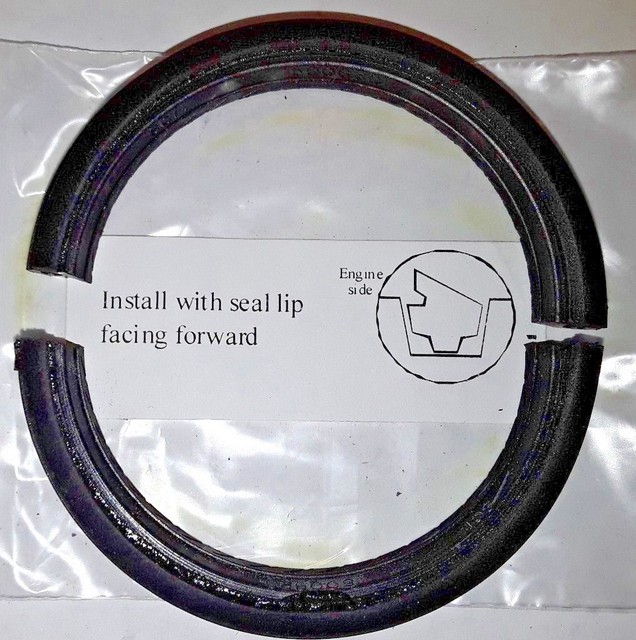 Chevy 265 283 V8 Rubber Rear Main Bearing Seal Set Best 1955 1956 1957 ...