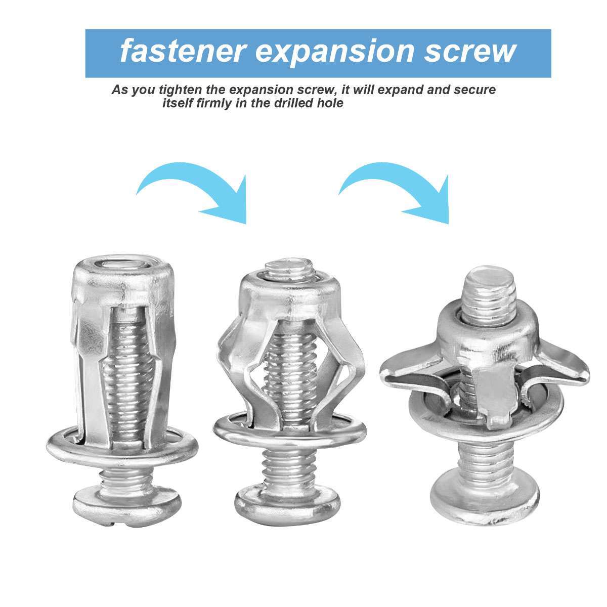 Expansion Screw Petal Nut,Petal Shape Metal Nut with Screws Easy ...