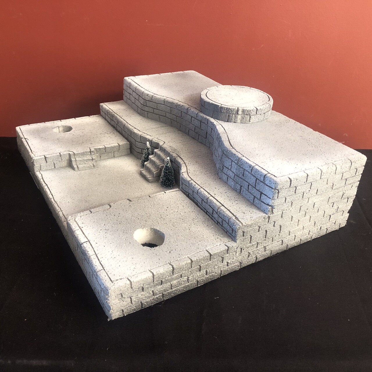 TOWN SQUARE DISPLAY PLATFORM SET FOR DEPT 56 OR LEMAX VILLAGES, FREE ...