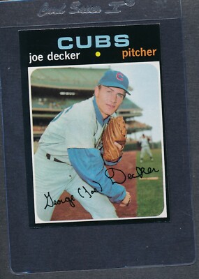 1971 Topps #098 Joe Decker Cubs EX *12928 | eBay
