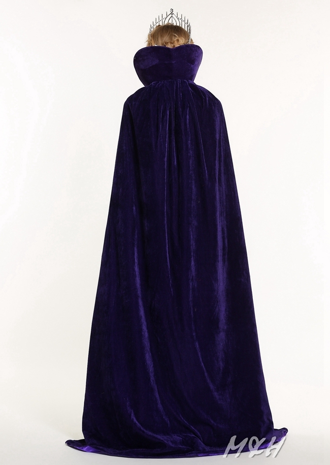 Velvet Cloak Cape 71" Satin High Collar Pageant Party Costumes Coat ...