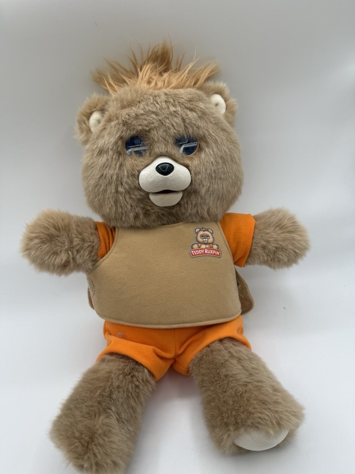 2017 Teddy Ruxpin Animated Talking Storytime Plush Bluetooth LED Eyes ...