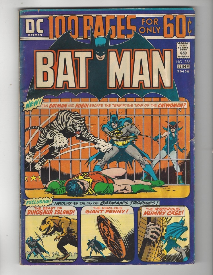 Batman #255 & #256 1974 1st app Anthony Lupus Neal Adams-Catwoman See ...