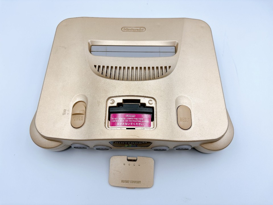 Nintendo 64 Limited Edition Gold Console Controller Cables Set Tested ...