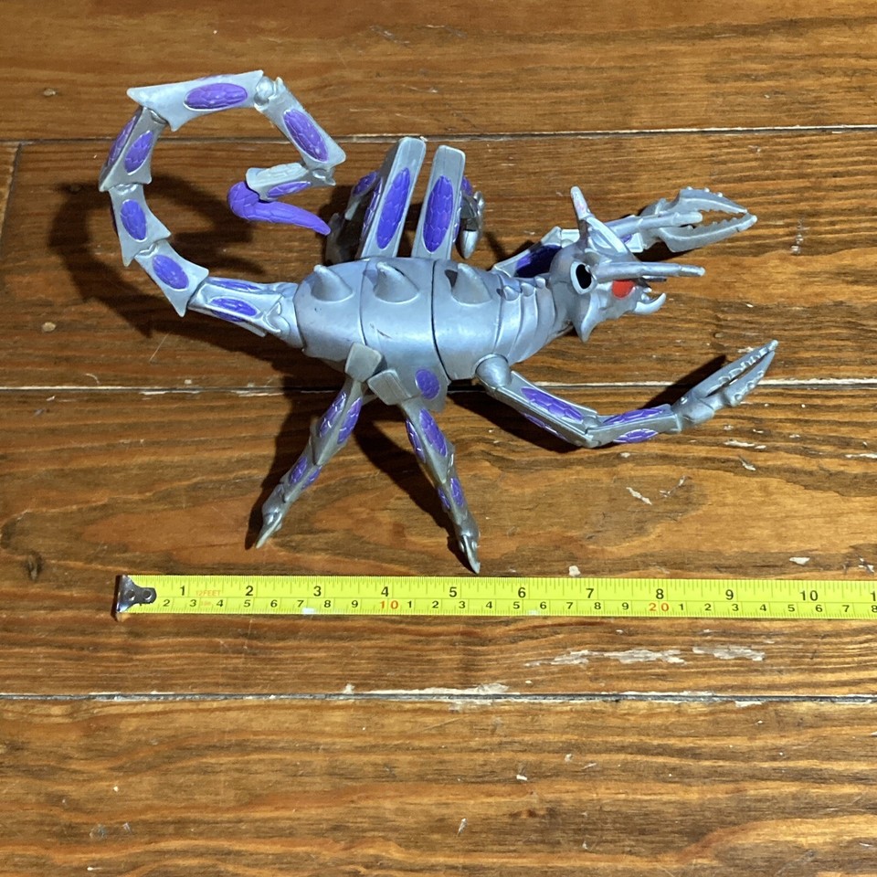 1995 Mighty Morphin Power Rangers 8" Evil Space Alien Scorpitan broken ...