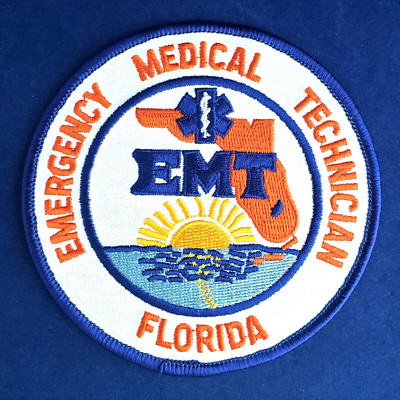 FLORIDA EMERGENCY MEDICAL TECH. EMBROIDERED PATCH Item #2001 | eBay