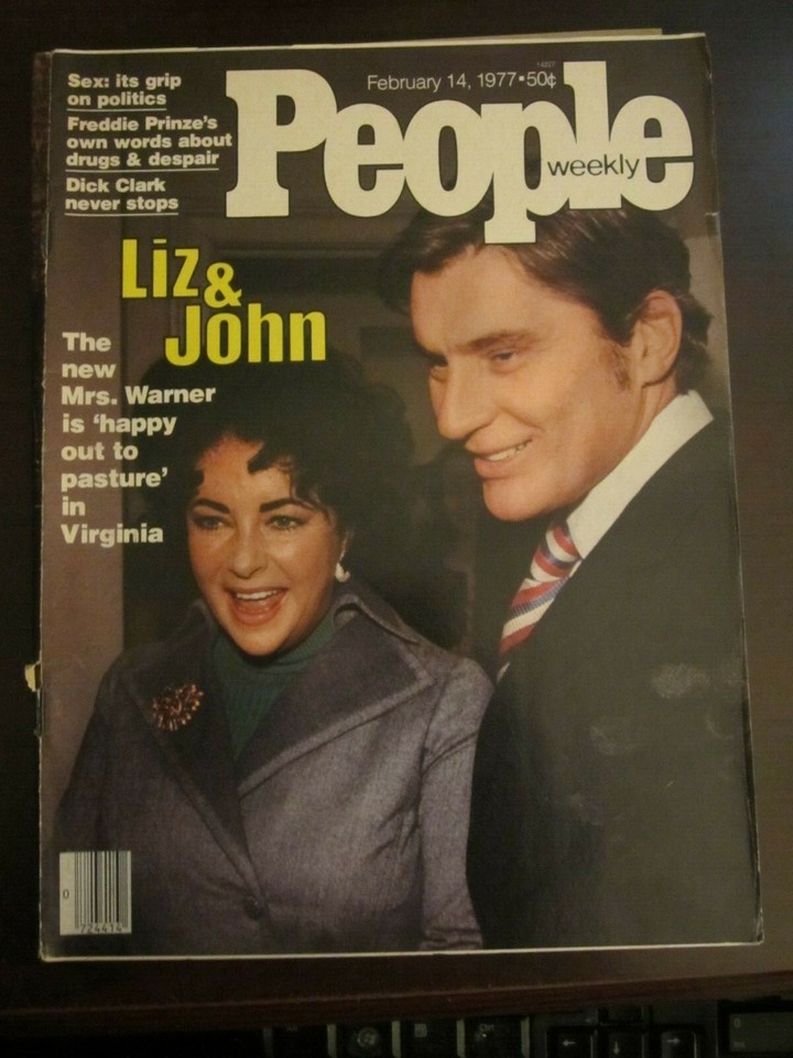 People Magazine February 1977 Liz Taylor John Warner No Label (T) | eBay