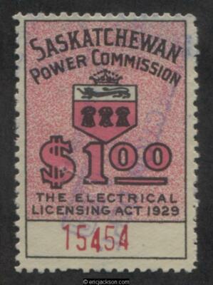 Saskatchewan Electrical Stamp, SE11 used, F-VF | eBay