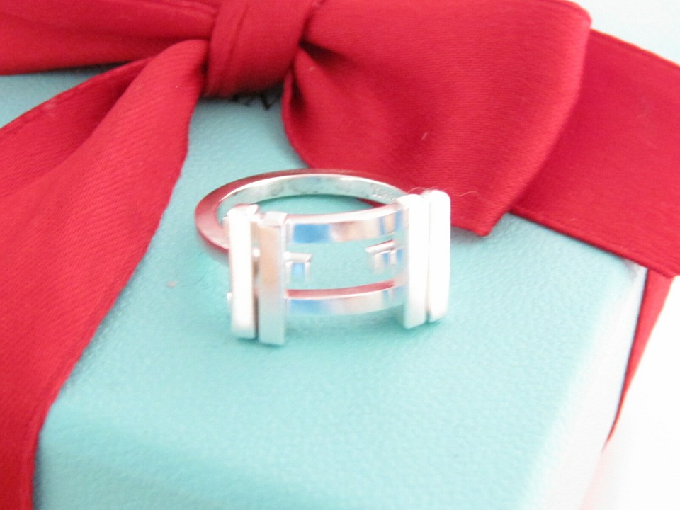 Tiffany & Co Silver Gehry Axis Ring Band Size 6 | eBay