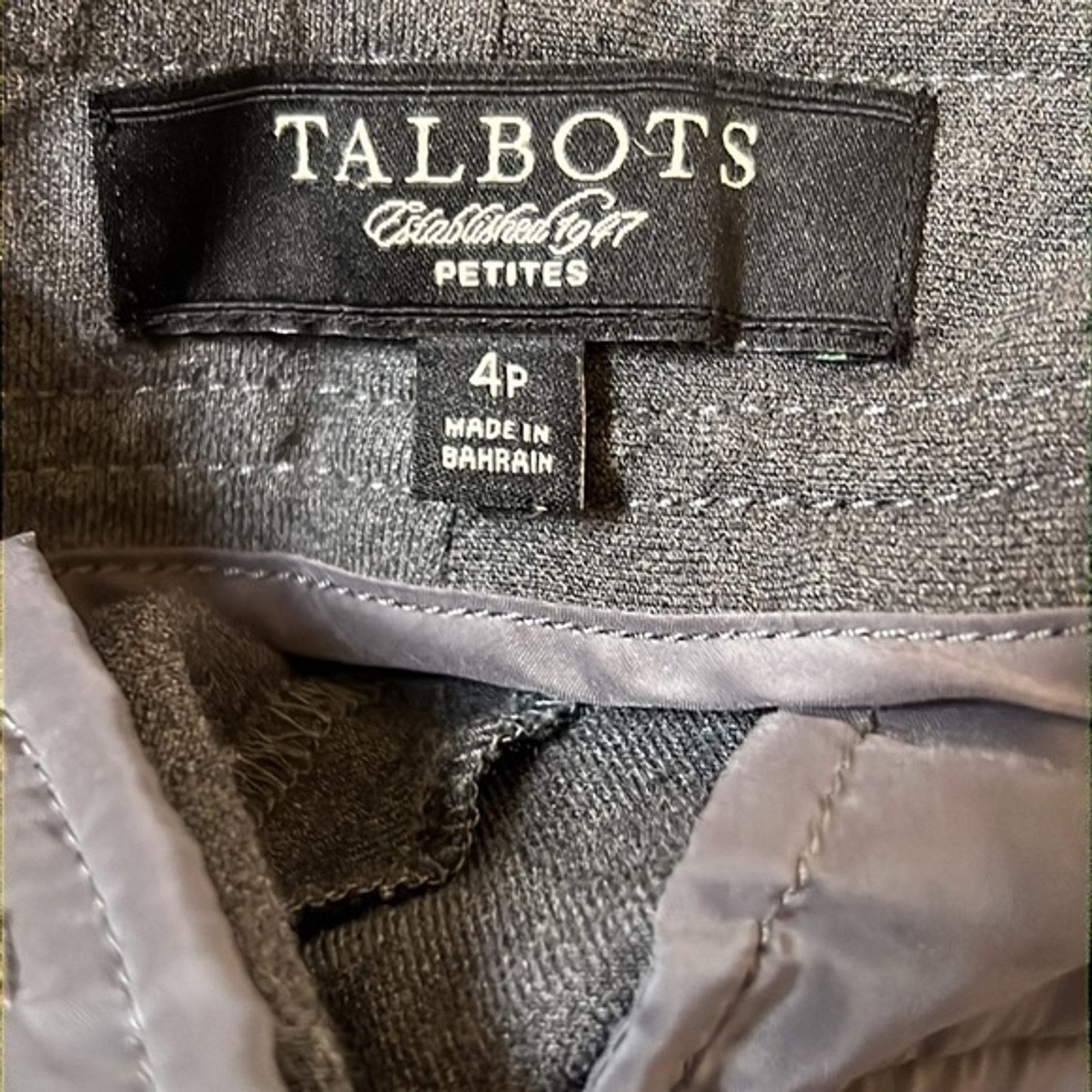 Talbots Gray Crop Wool Blend Stretch Fabric Slacks Pa… - Gem