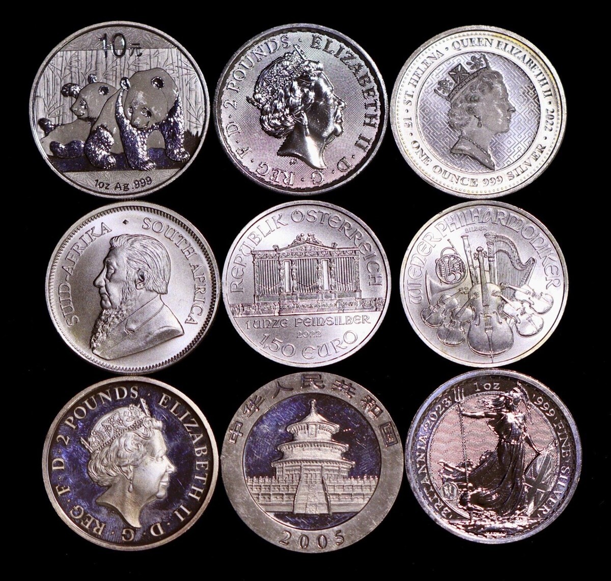 1 oz Silver .999+ Fine Coin Random World Mint & Year 1 oz Coin - Cull ...