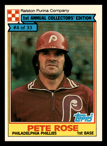 1984 Topps Ralston Purina Cereal Pete Rose #4 Near Mint NM | eBay