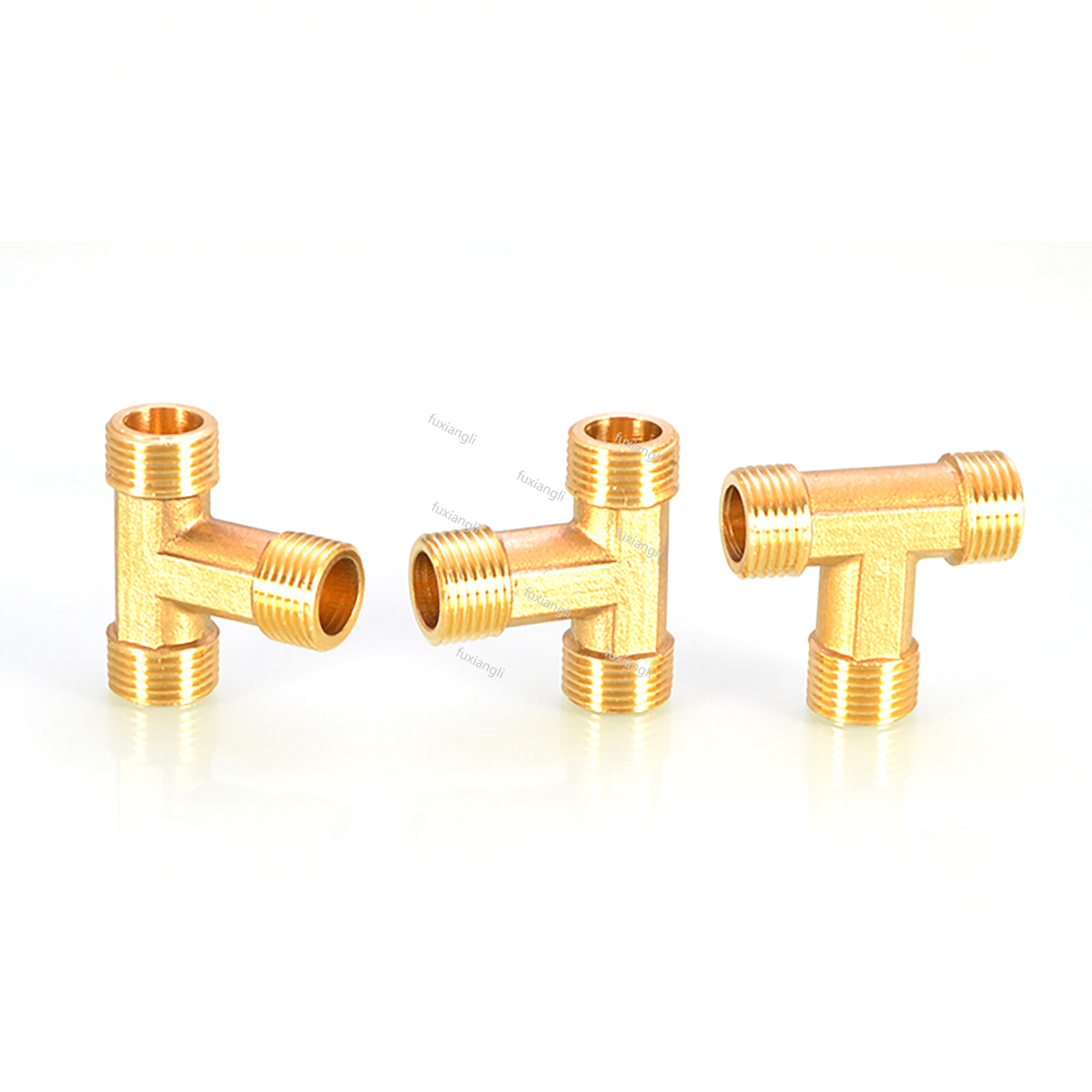 Brass BSP1/2"T-Shape Equal Male/Female Thread Tee Connector Pipe ...