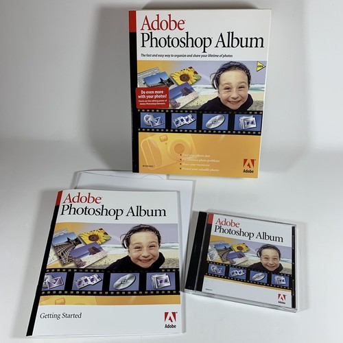 Adobe Photoshop Album Software *Complete, Open Box, Never Used! | eBay