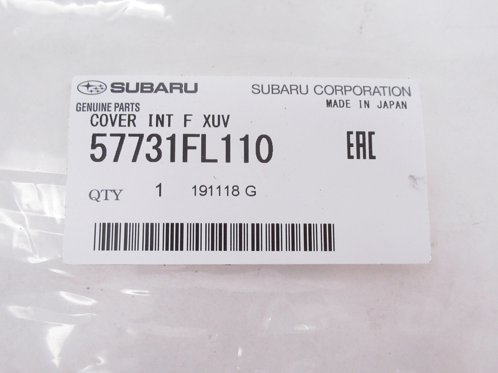 Genuine OEM Subaru 57731FL110 Lower Grille 2018-2019 Crosstrek | eBay