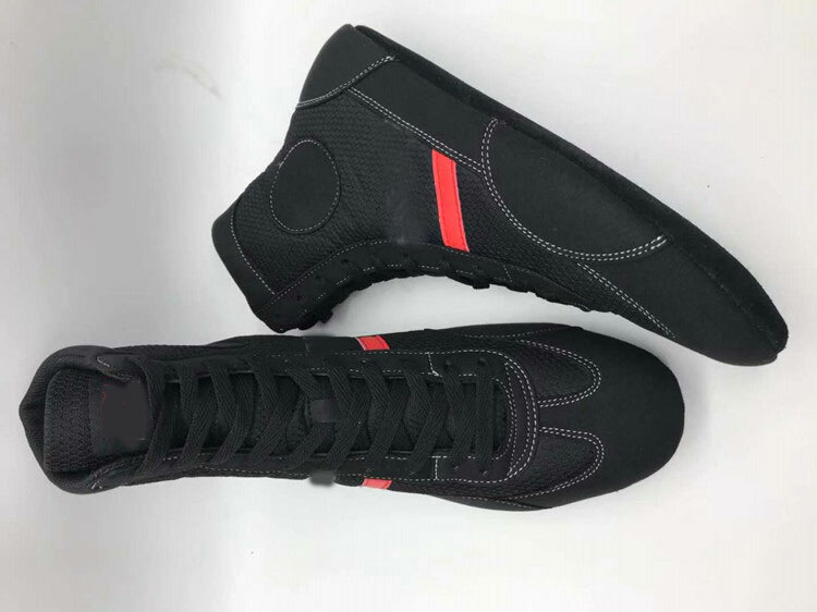 Unisex Fitness Boxing Training Boots Wrestling Shoes Indoor Soft Sambo ...