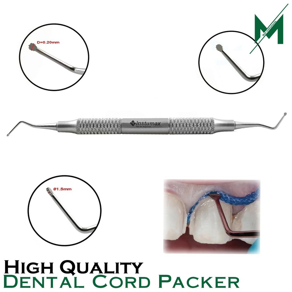 Dental Cord Packer Small Tip Gingival Atraumatic Retraction Instruments ...