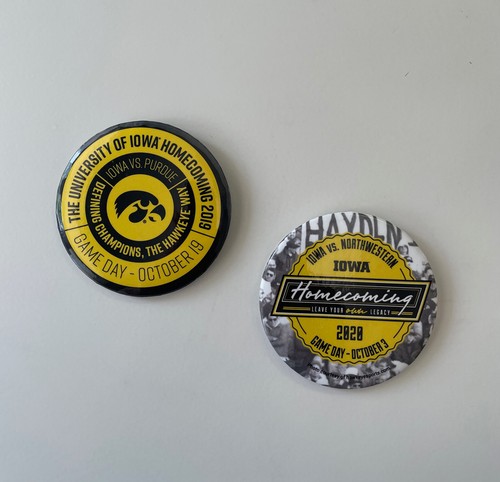 FREE SHIP Iowa Hawkeye Football 2019 + 2020 Homecoming Buttons Pin | eBay