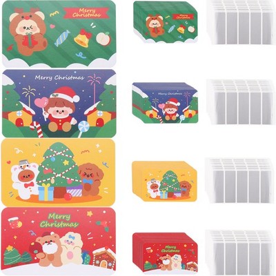 1 Set of Scratch Cards Creative Scratch Paper Cartoon Christmas Scratch ...