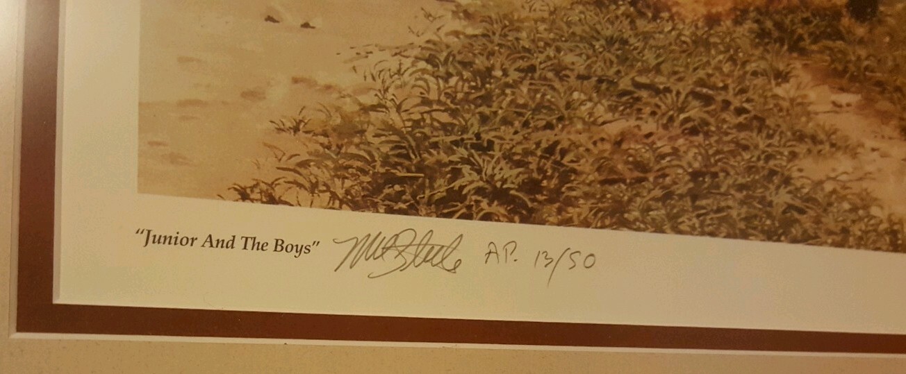 MEL STEELE*MOONSHINE SERIES*JUNIOR JOHNSON &BOYS ARTIST PRINT FRAME ...