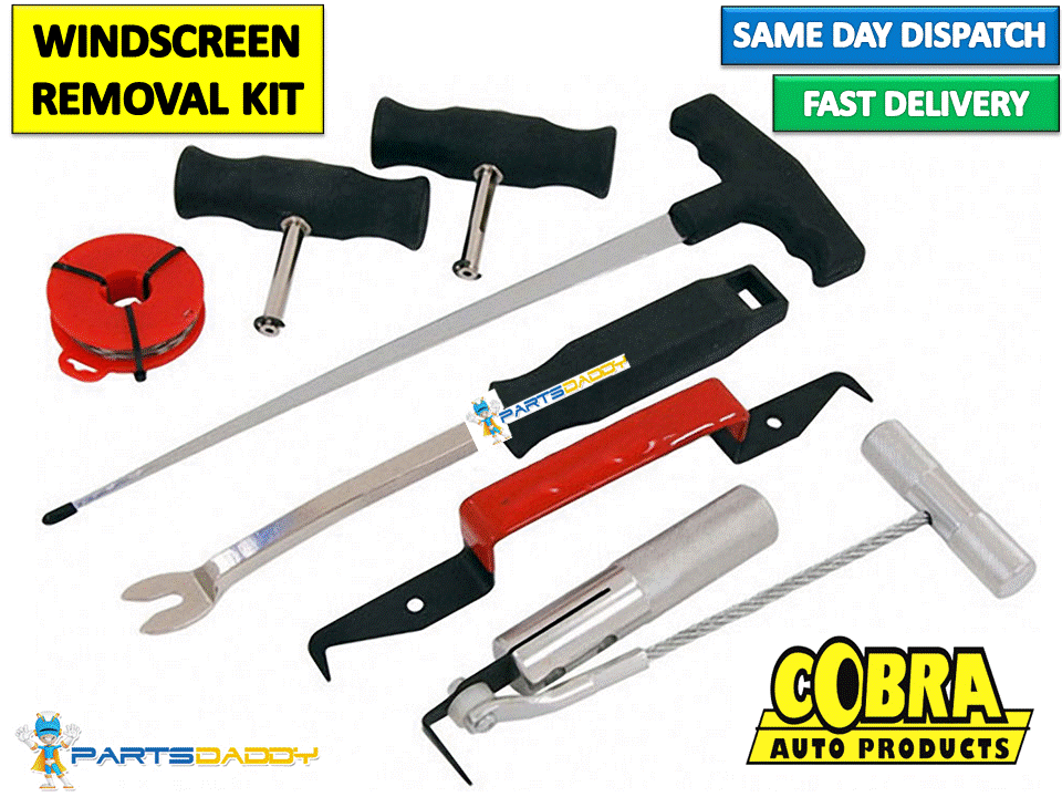 8pc Set Vehicle Windscreen Glass Removal Kit Window Repair Van Car Tool ...