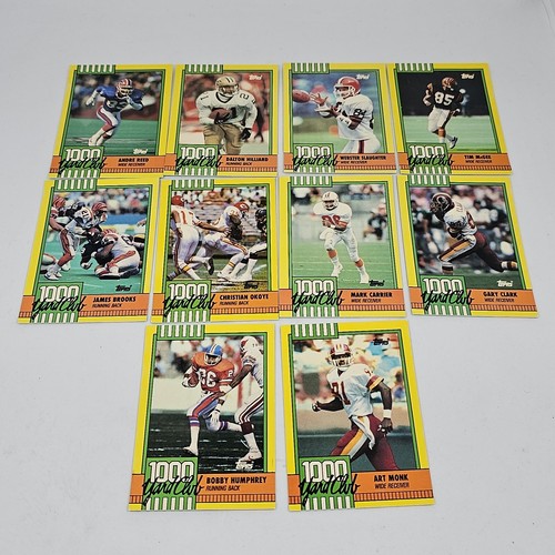 1000 Yard Club, 1990 Topps Football - 10 cards set - | eBay