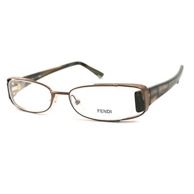 Fendi Womens FF764 770 Brown Oval Eyeglasses Frames 50 x 17 x 135 | eBay