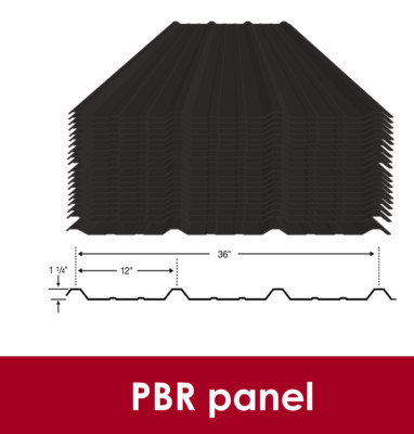 25 Pieces Set Roof Panels Galvanized Steel, PBR R-panels Roofing and ...