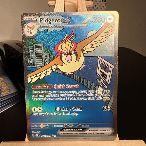 Pokemon TCG Pidgeot ex Obsidian Flames 225/197 Special Illustration ...