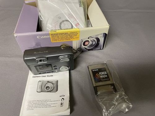 Canon PowerShot A40 2.0 MP Compact Digital Camera With Box And Manuals ...