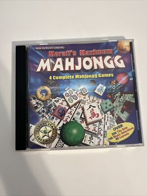 Mahjongg Moraff’s Maximum 2000 PC CD-ROM Game 4 Complete Mahjongg Games ...