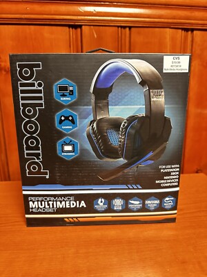 Billboard Performance Multimedia Headset Surfing Gaming Streaming | eBay