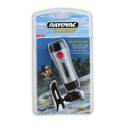 NEW Rayovac GRIP-CLIP Compact Waterproof LED Flashlight, Bright White ...