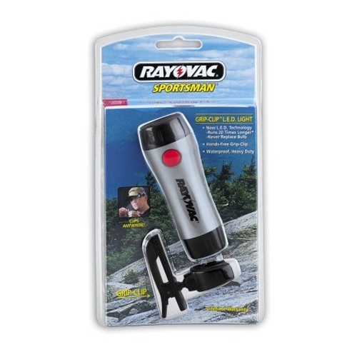 NEW Rayovac GRIP-CLIP Compact Waterproof LED Flashlight, Bright White ...
