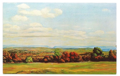 Mount Pocono PA Painting Postcard Pennsylvania Skyline INN | eBay