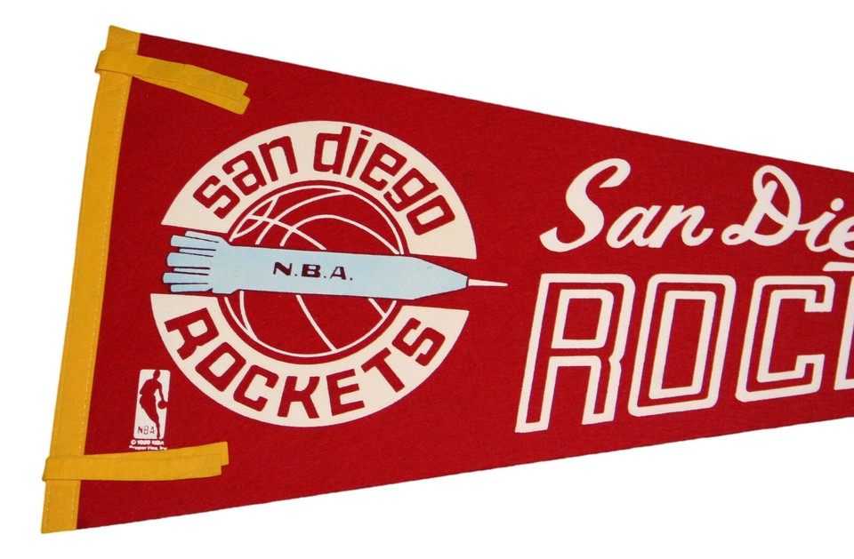 Vintage San Diego Rockets 29" Pennant Very Rare | eBay