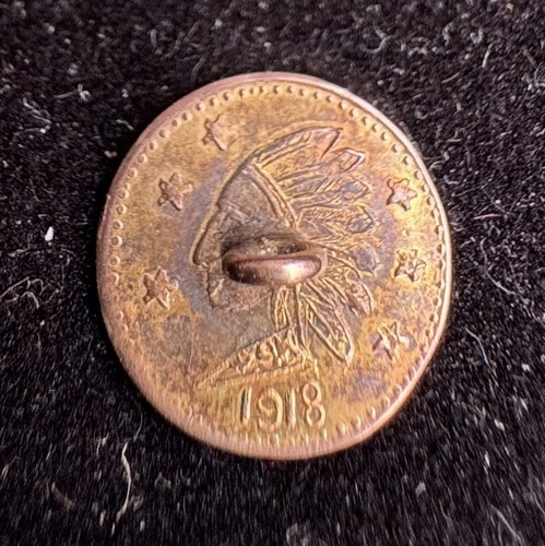 1918 INDIAN HEAD BRITISH COLUMBIA GOLD (FRACTIONAL) BUTTON | eBay