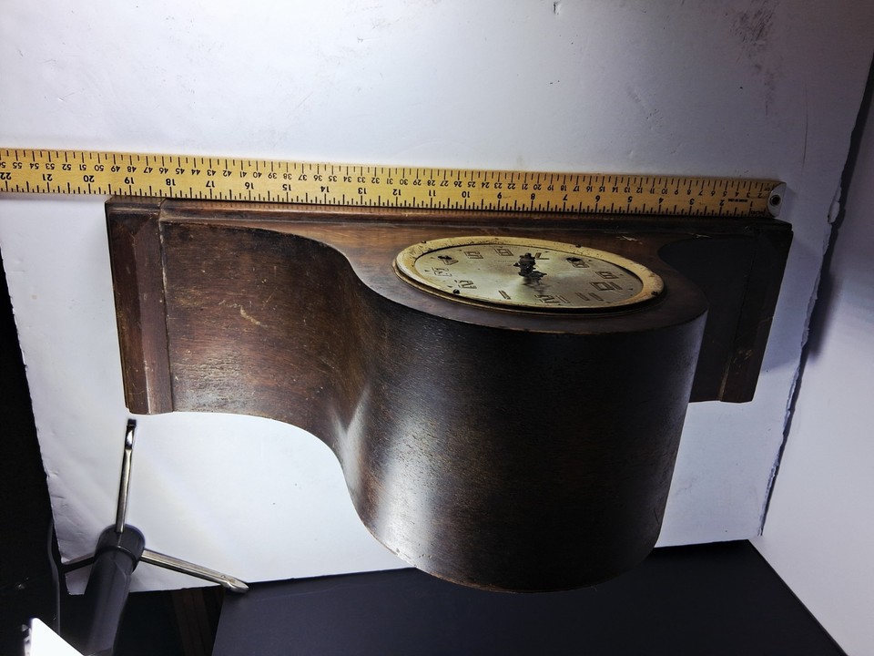 Plymouth Clock Company Mantle Clock Key Wind Pendulum 8 day Parts ...