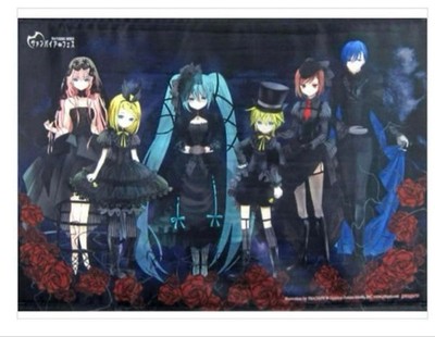 VOCALOID Shibuya Marui Vampire Fes Tapestry Hatsune Miku Kagamine Rin ...
