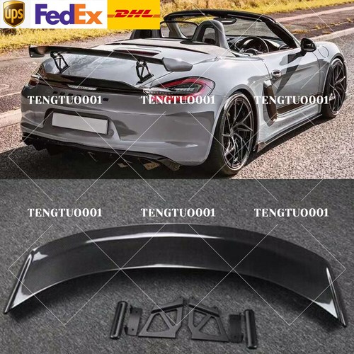 Carbon Fiber Rear Spoiler Wing For Porsche 718 981 987 Boxter Cayman ...