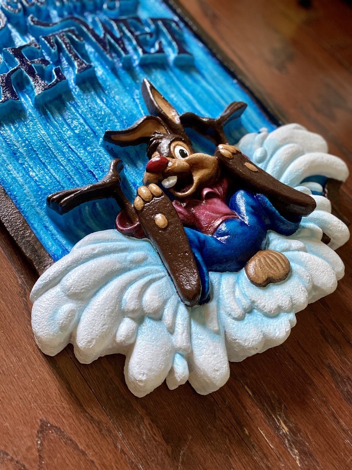 Full Size 23" Tall YOU MAY GET WET Splash Mountain Prop Disneyland ...