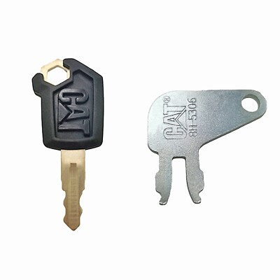 1 Set Caterpillar Key (2) 5P8500 8H5306 CAT Ignition Switch Door ...