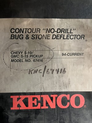 KENCO Bug & Stone Deflector For 1994-Current Chevy S-10/S-15 SEALED | eBay